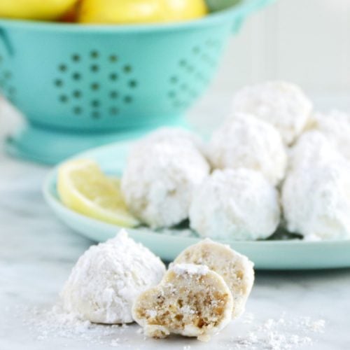 Lemon Snowball Cookies - Meatloaf and Melodrama
