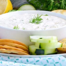 Easy Cucumber Dill Dip - Meatloaf and Melodrama