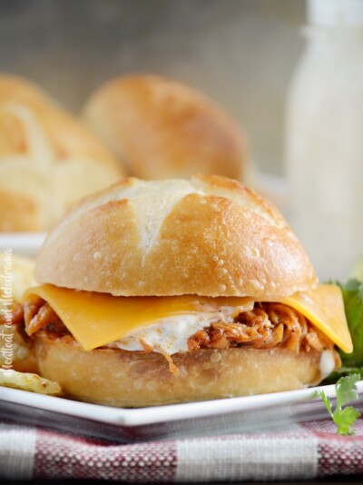 Honey Chipotle BBQ Chicken Sliders - Meatloaf and Melodrama