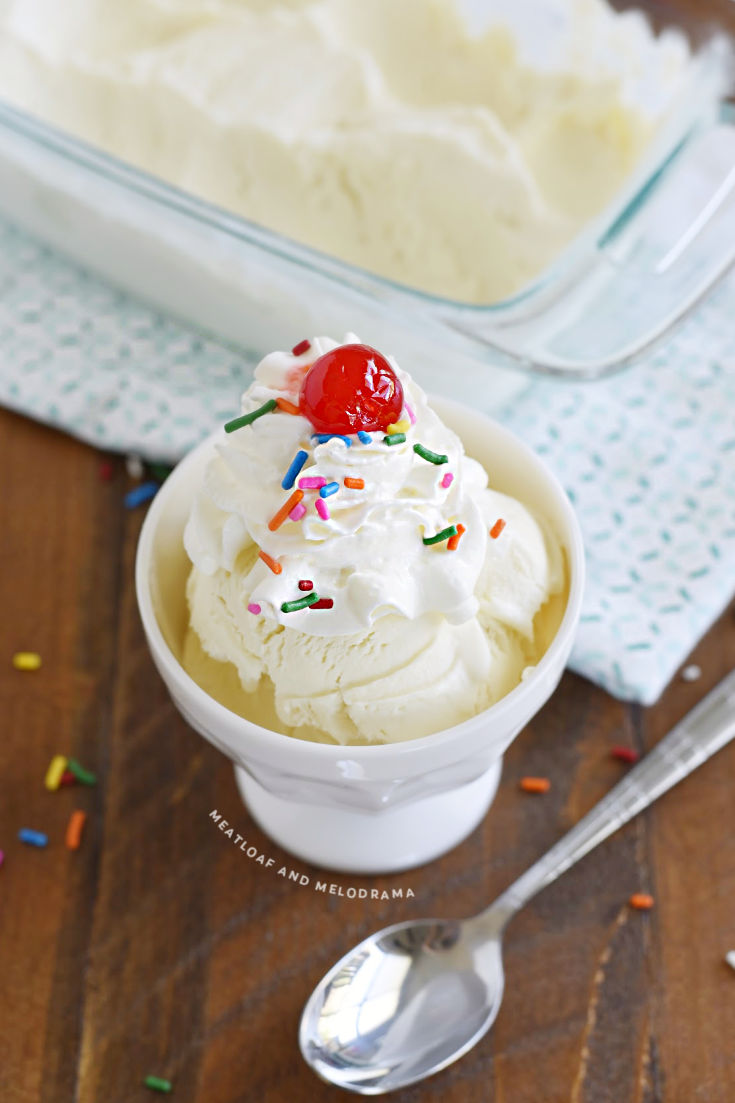 Easy Homemade Ice Cream - Meatloaf and Melodrama