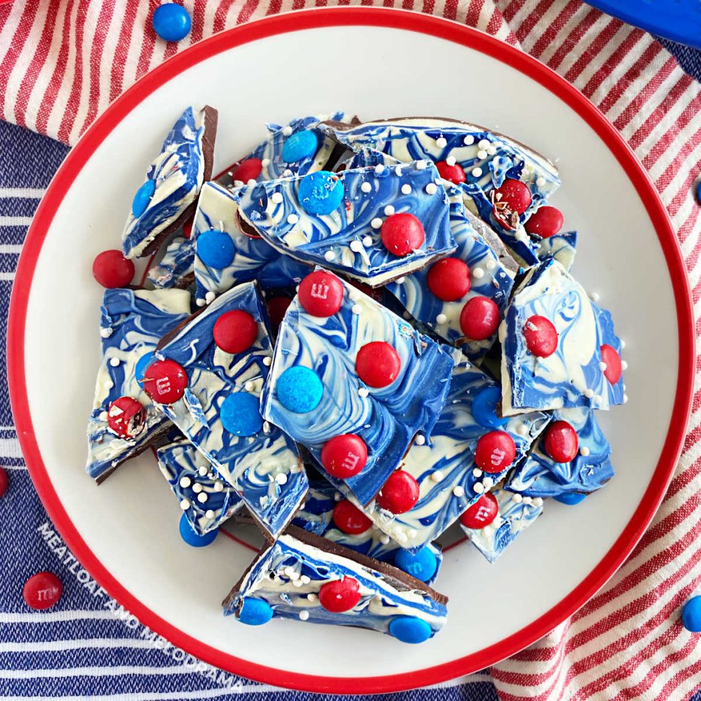 Red White and Blue Bark Recipe - Meatloaf and Melodrama