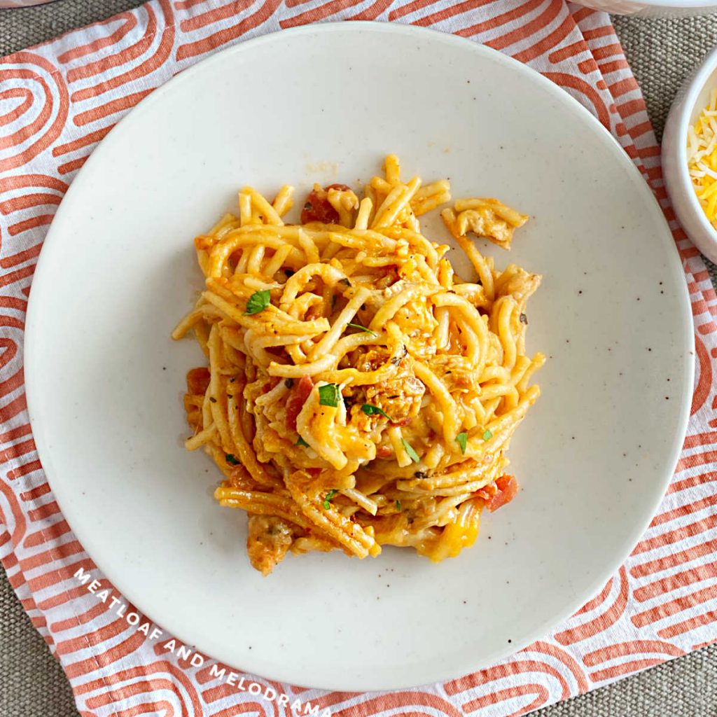 Instant Pot Chicken Spaghetti - Meatloaf and Melodrama