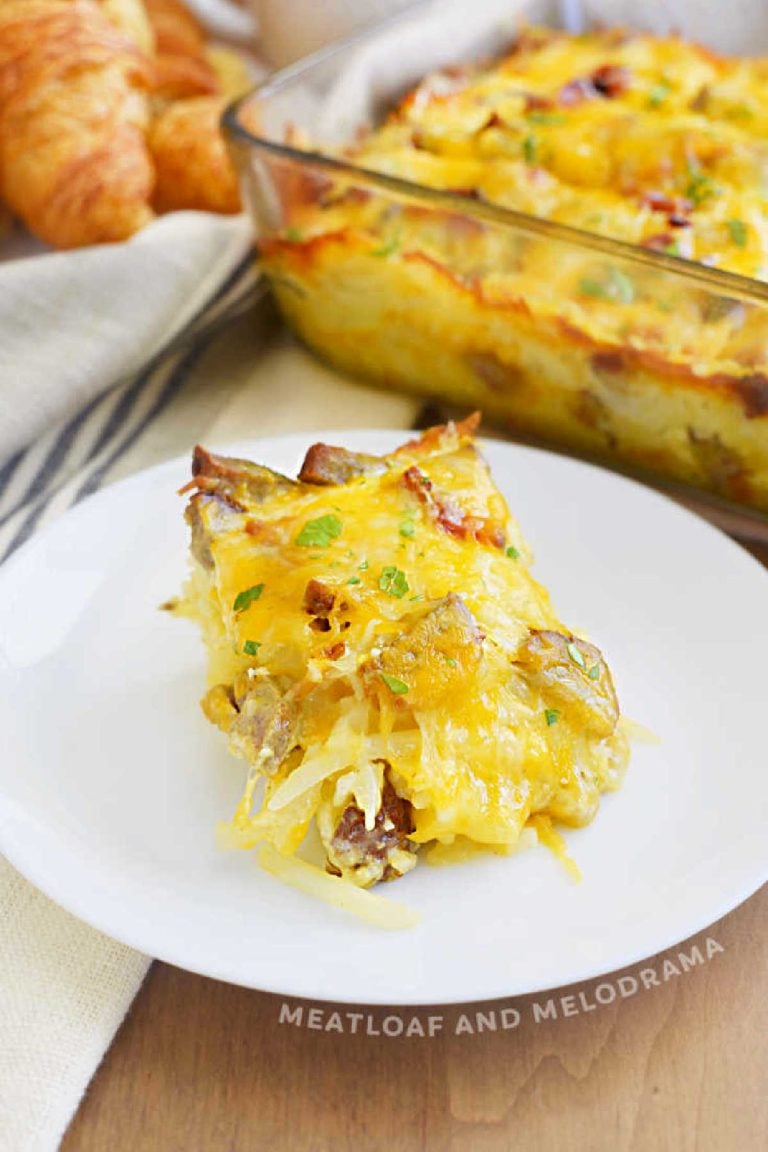 Cheesy Hash Brown Breakfast Casserole with Simply Potatoes - Meatloaf ...