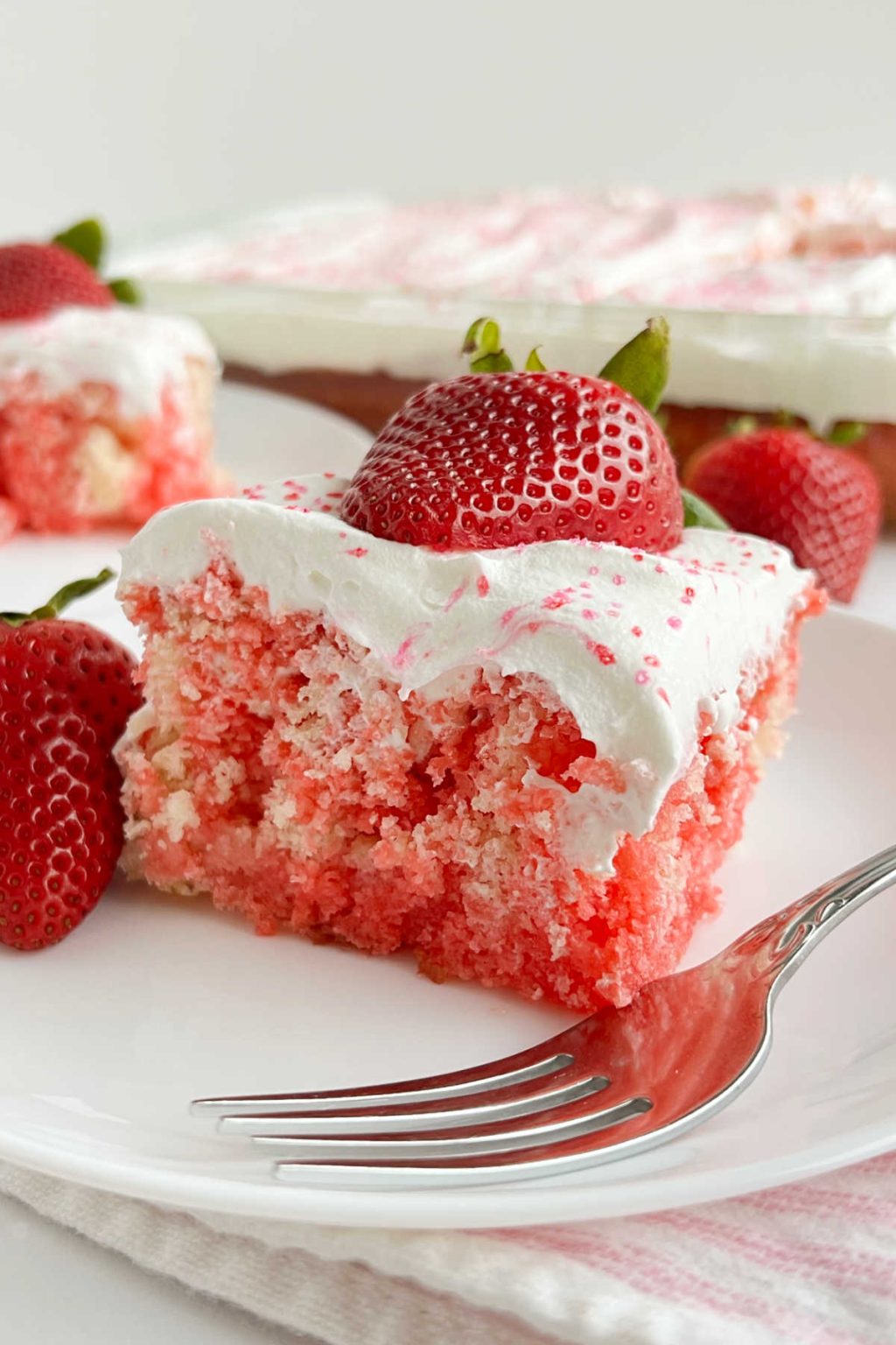Strawberry Jello Poke Cake Recipe - Meatloaf and Melodrama