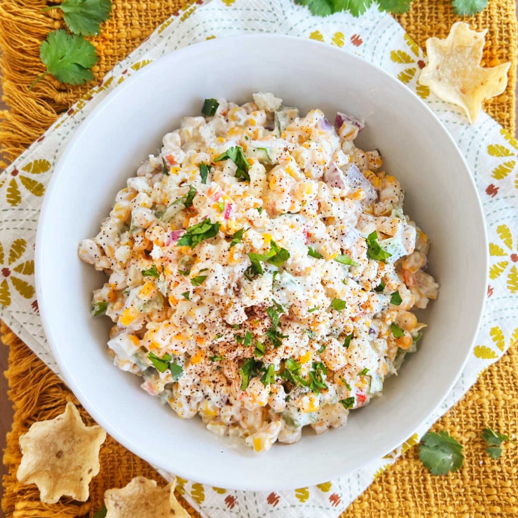 Mexican Street Corn Salad (Elote Salad) - Meatloaf and Melodrama