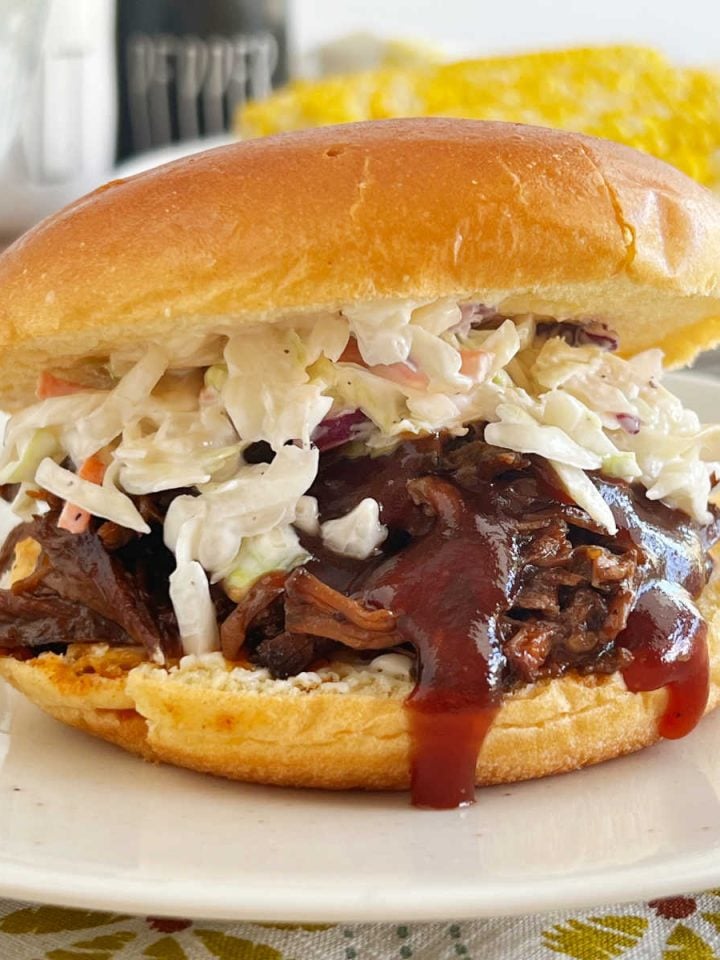 Crock Pot BBQ Beef (Slow Cooker Recipe) - Meatloaf and Melodrama