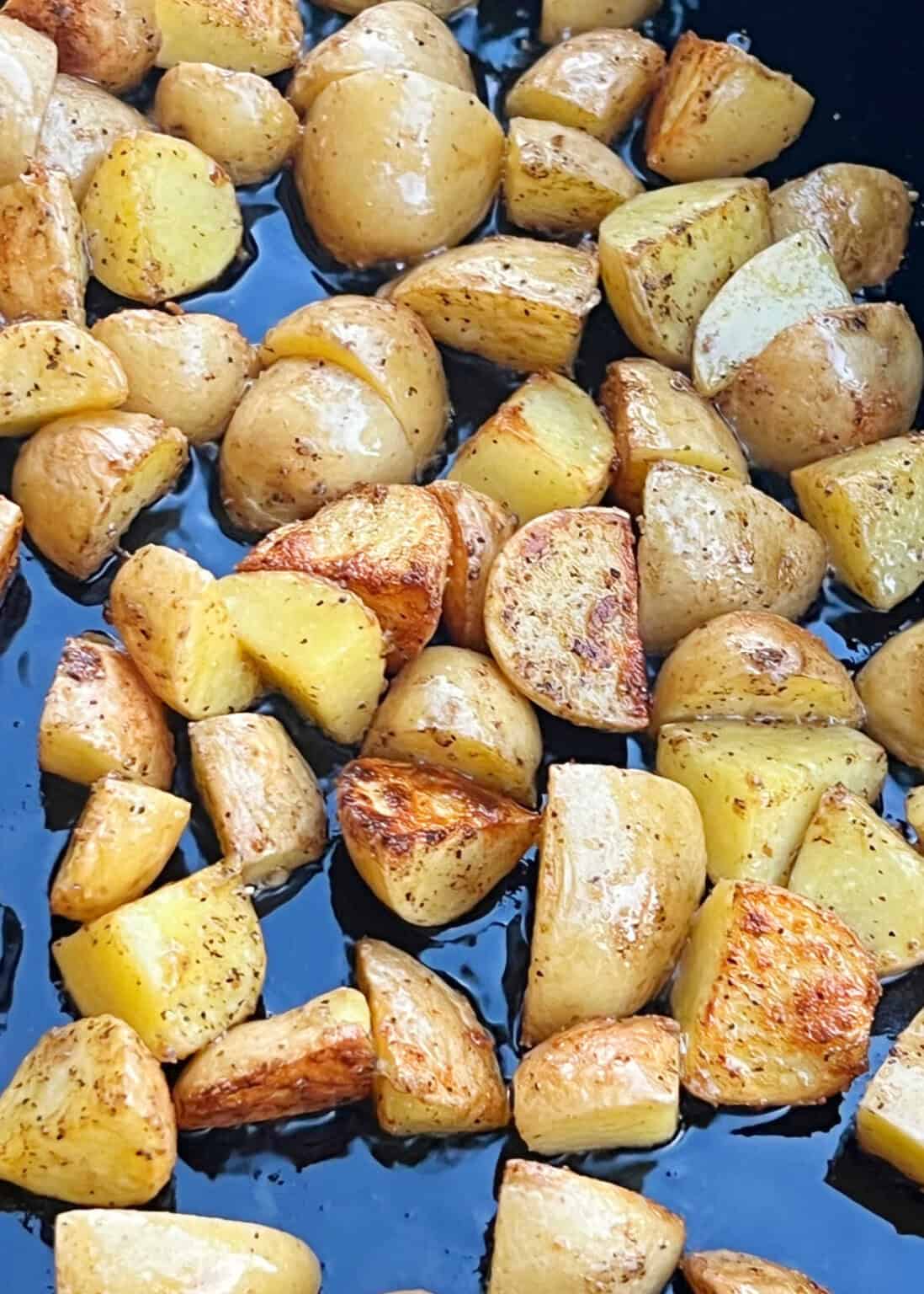 How to Make Potatoes on the Blackstone Griddle - Meatloaf and Melodrama