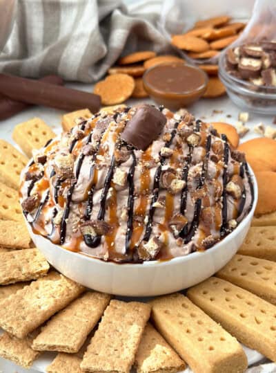 Easy Twix Dip - Meatloaf and Melodrama