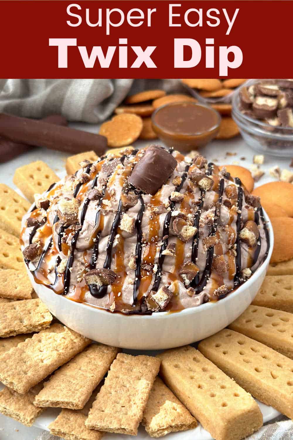 Easy Twix Dip - Meatloaf and Melodrama